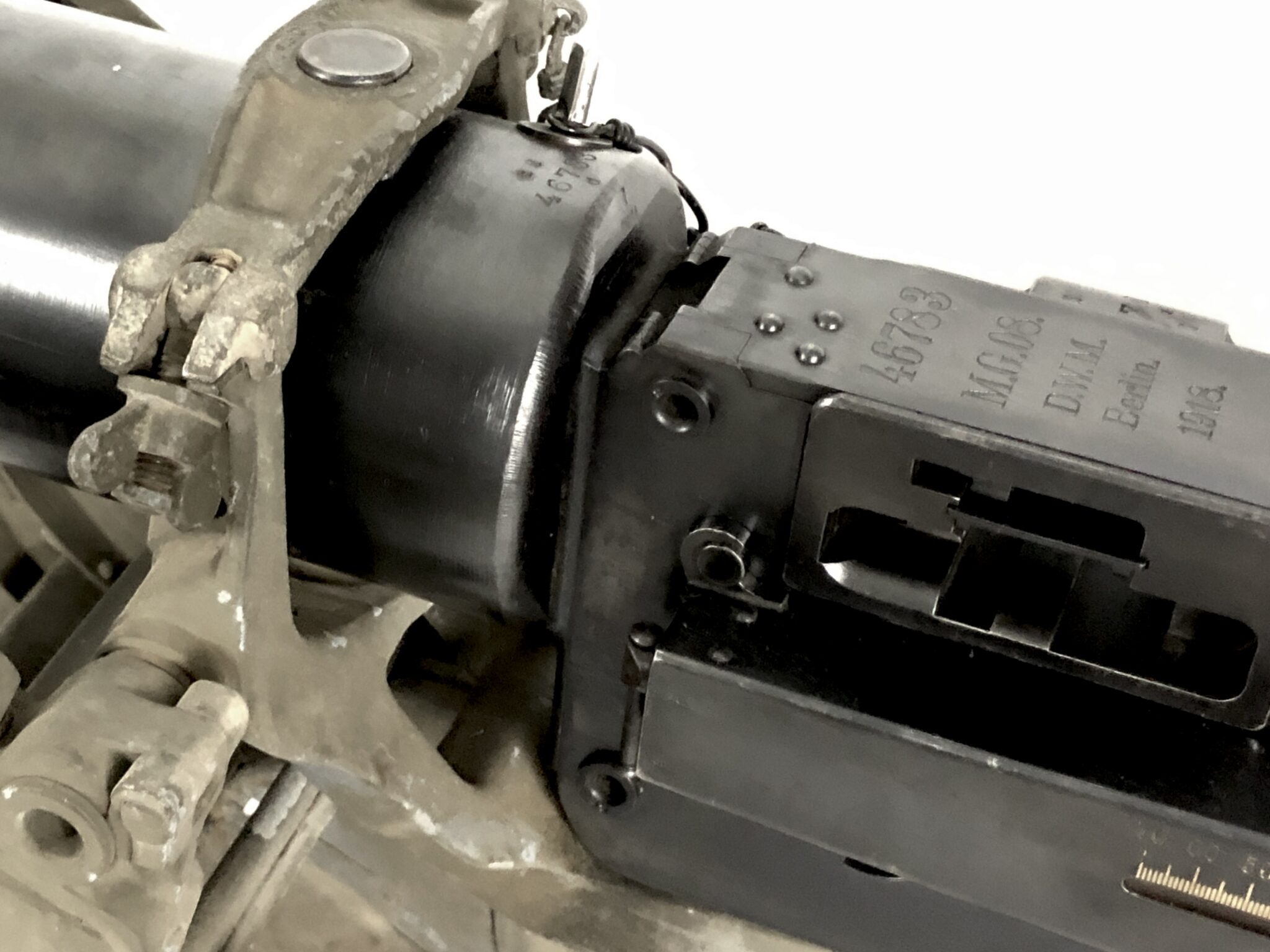 German DWM Maxim 08 8mm Mauser Belt Fed Machine Gun